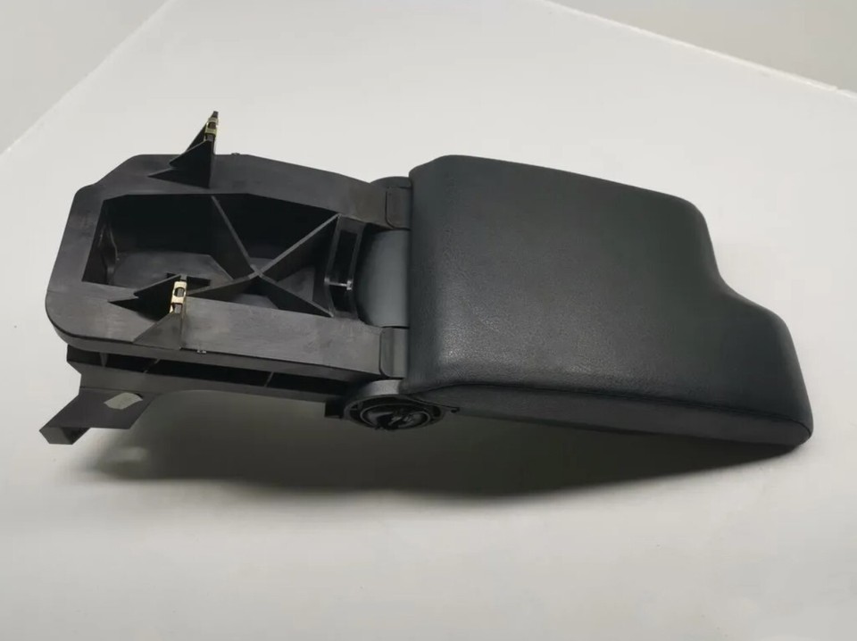 BMW E46 3 Series Center Console Armrest Black Leather Arm Rest Storage ...