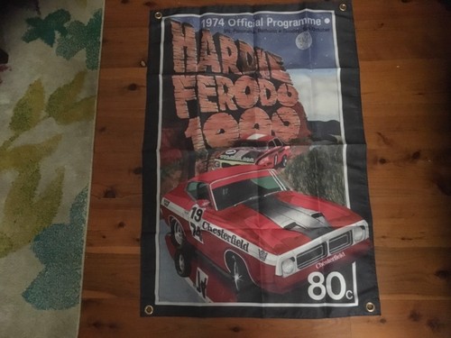 Bathurst Brock Man cave gift idea flag wall hanging GMH FORD home decor ...