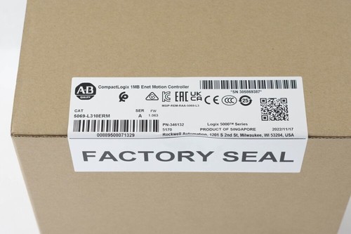 New Sealed AB 5069-L310ERM SER A CompactLogix 5380 Controller 1MB 5069 ...