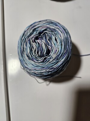 Hand dyed Crochet/ tatting thread variegated pink/blues Cream 10 Kl | eBay