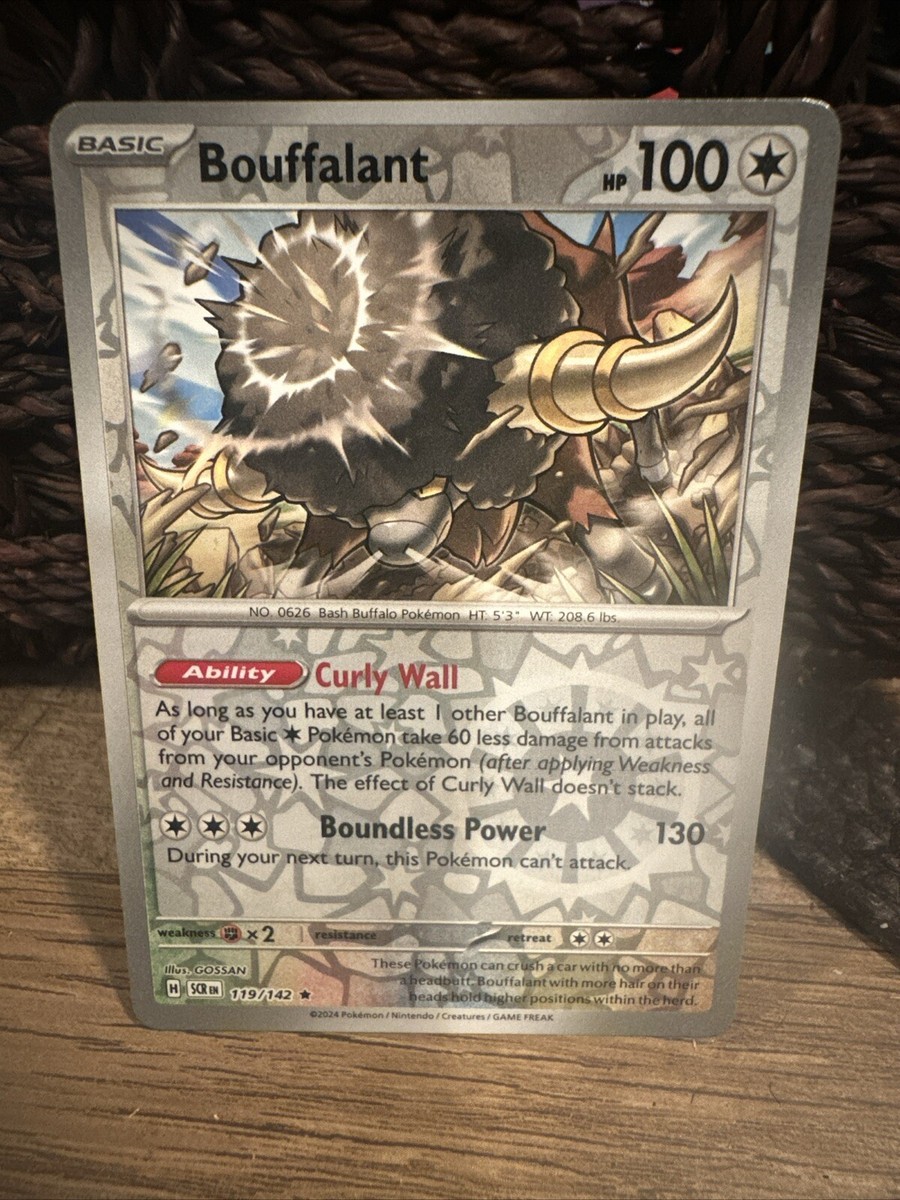 Carta Pokemon Bouffalant BOUFFALANT 2024 POKEMON SCARLET & VIOLET