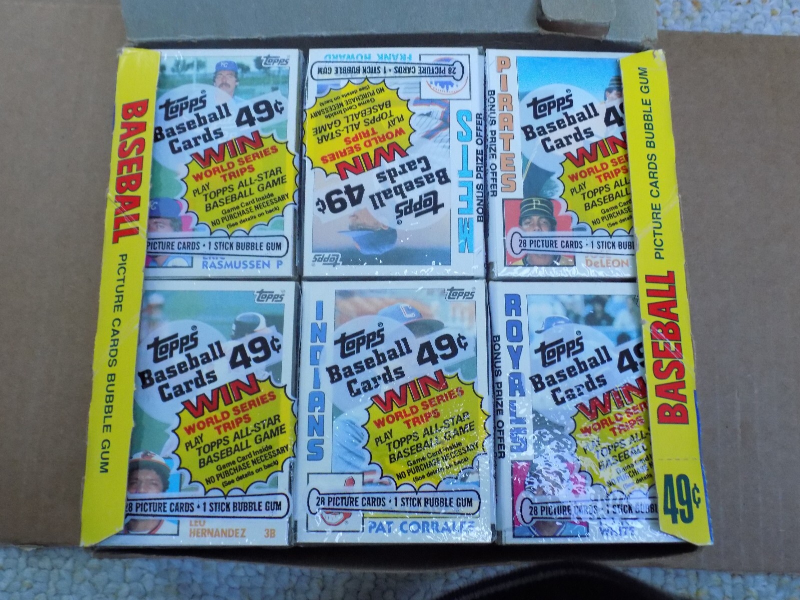 1984 TOPPS BASEBALL CELLO BOX- 24 SEALED PACKS | eBay