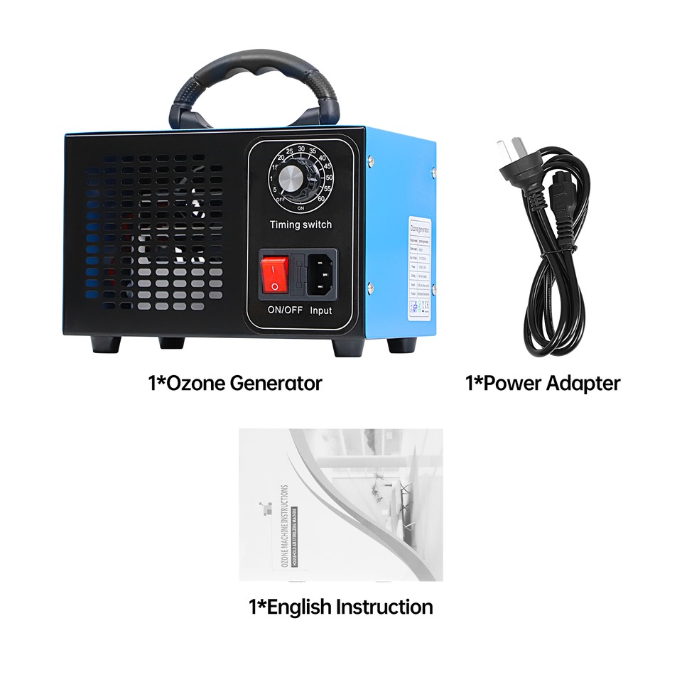 Portable 40g/h Ozone Generator Machine Air Purifier Ionizer Ozonator ...