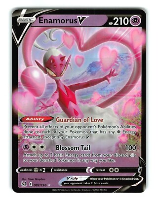 Pokemon TCG Enamorus V 082/196 Ultra Rare Holo Lost Origin Card NM | eBay
