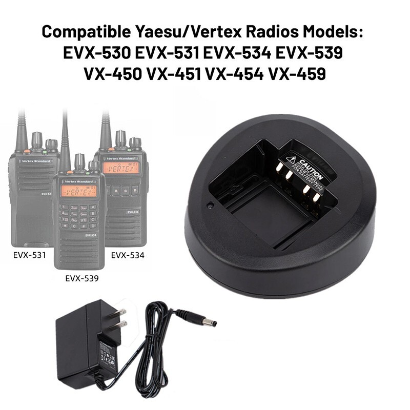 CD-58 Rapid Charger Set For Vertex Standard VX-261 VX-451 VX-454 VX-459 ...