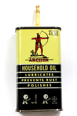 Oil Tin Household ARCHER 4 oz. by Archer Petroleum Corporation, Omaha ...