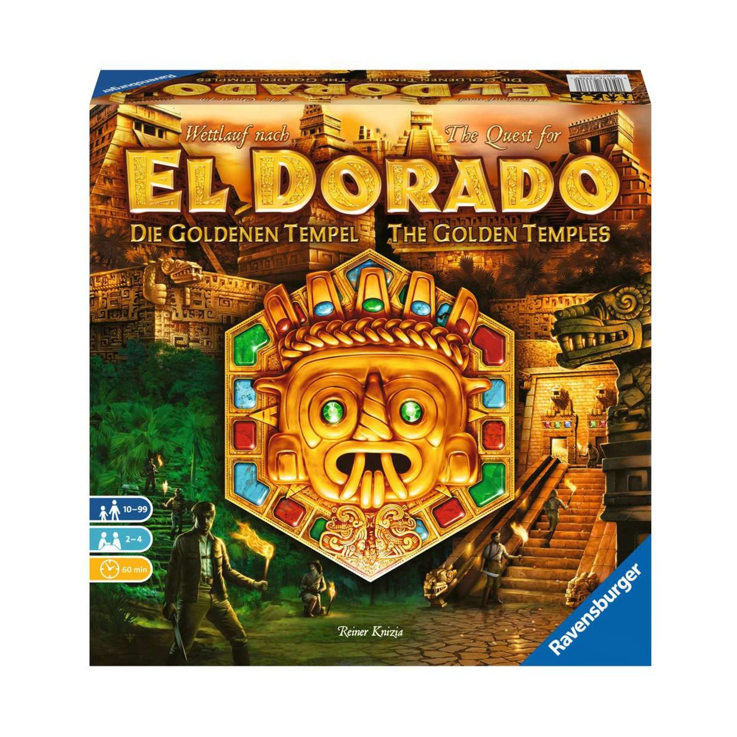 Ravensburger Board Games Quest for El Dorado - The Golden Temples Box ...