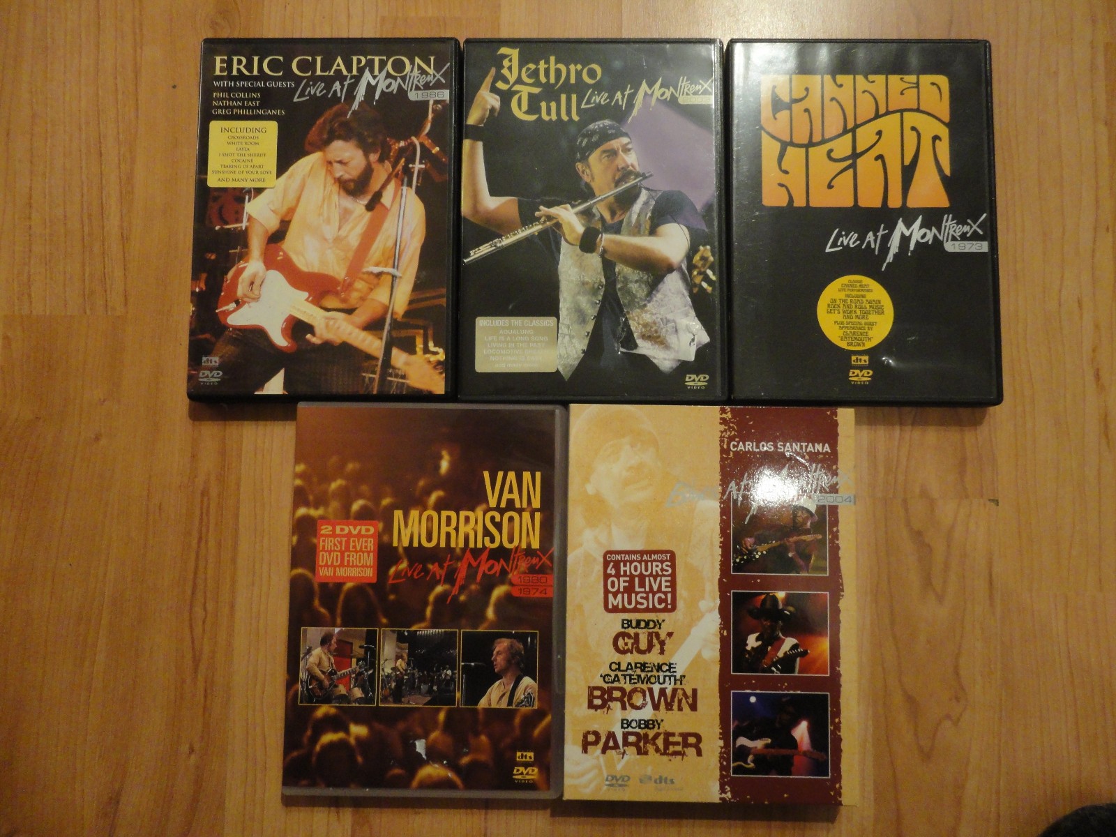7 DVDs Live at Montreux - Canned Heat, Jethro Tull, Vn Morrison, Buddy ...