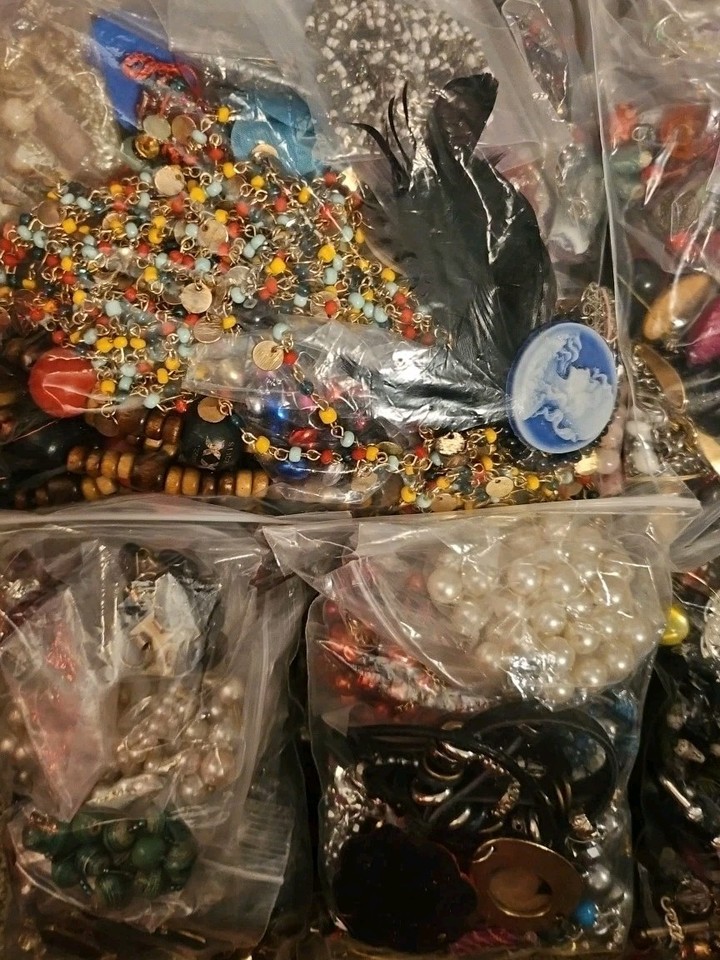 Broken Jewelry, New And Used Beads, For Crafting 6 Lb 8 Oz Lot 1 | eBay