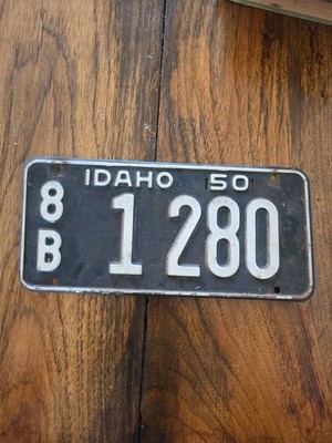 1950 IDAHO license plate 8B ORIGINAL vintage antique car tag | eBay