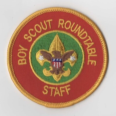 Boy Scout Roundtable Staff BSA Patch YLW Bdr. [5D-1343] | eBay