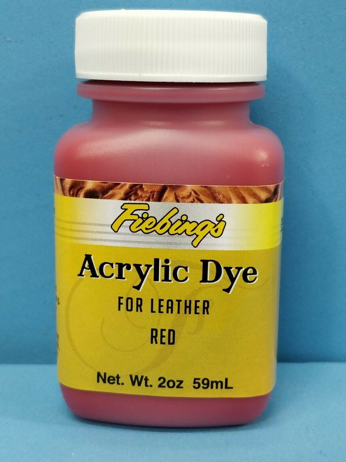 Fiebing's Acrylic Leather Dye Paint 2 oz. CHOOSE Black - White - Red or ...
