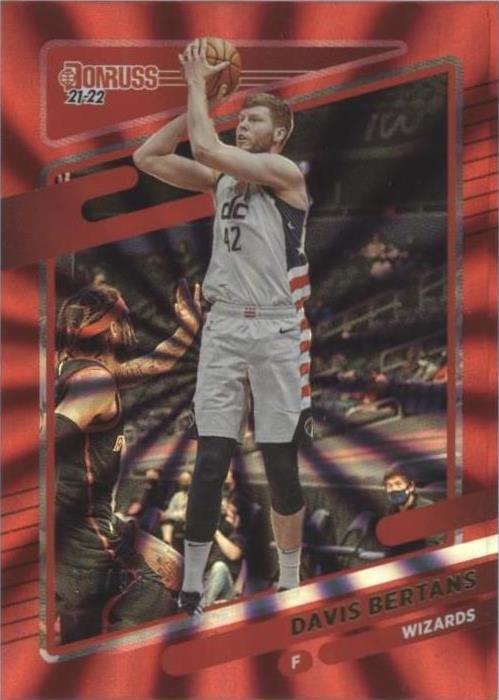 2021-22 Panini Donruss - Davis Bertans #3 Holo Red Laser /99 for sale ...