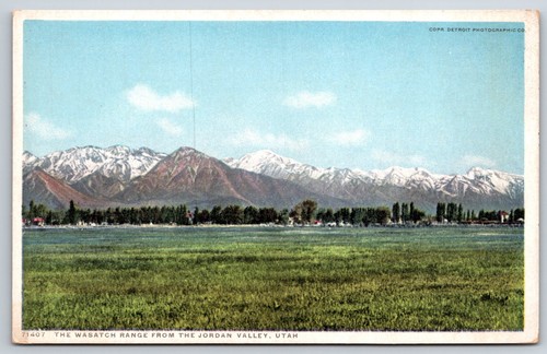 Jordan Valley Utah~Wasatch Range~Detroit Pub Co~1920s Postcard | eBay