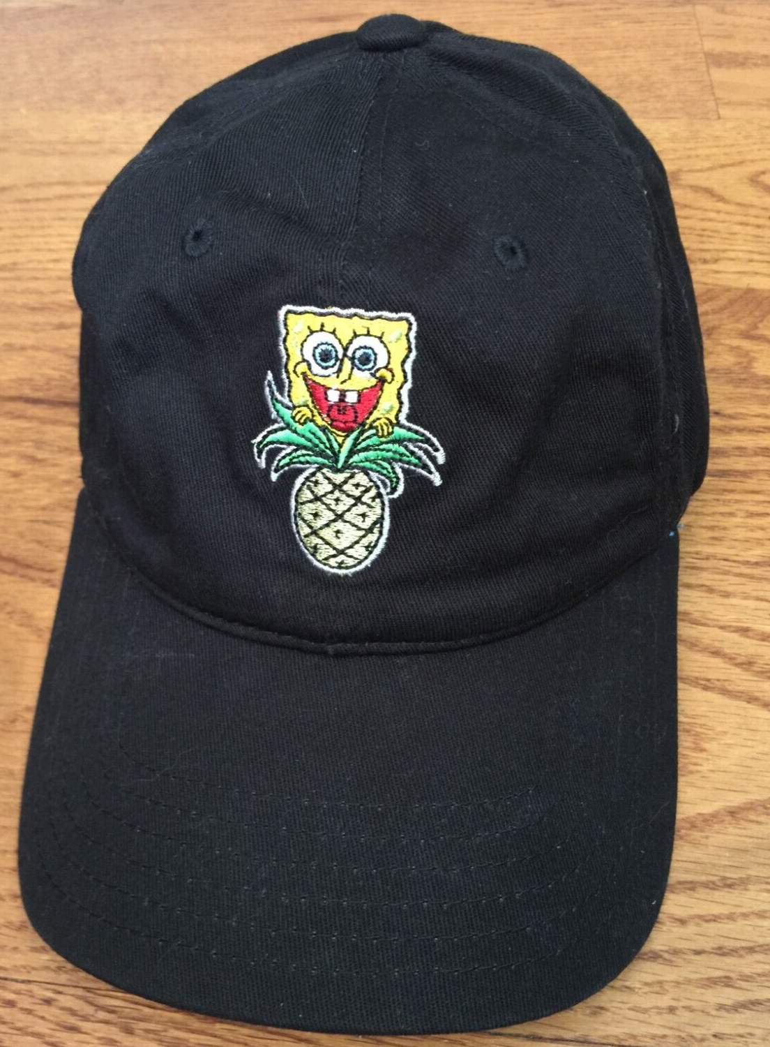 SPONGEBOB SQUAREPANTS BASEBALL CAP NICKELODEON BLACK … - Gem