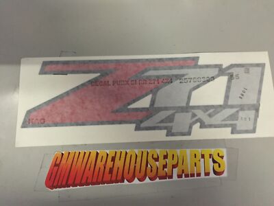 2007-2013 SILVERADO SIERRA "Z71 4X4" DECAL STICKER NEW GM # 25798300 | eBay