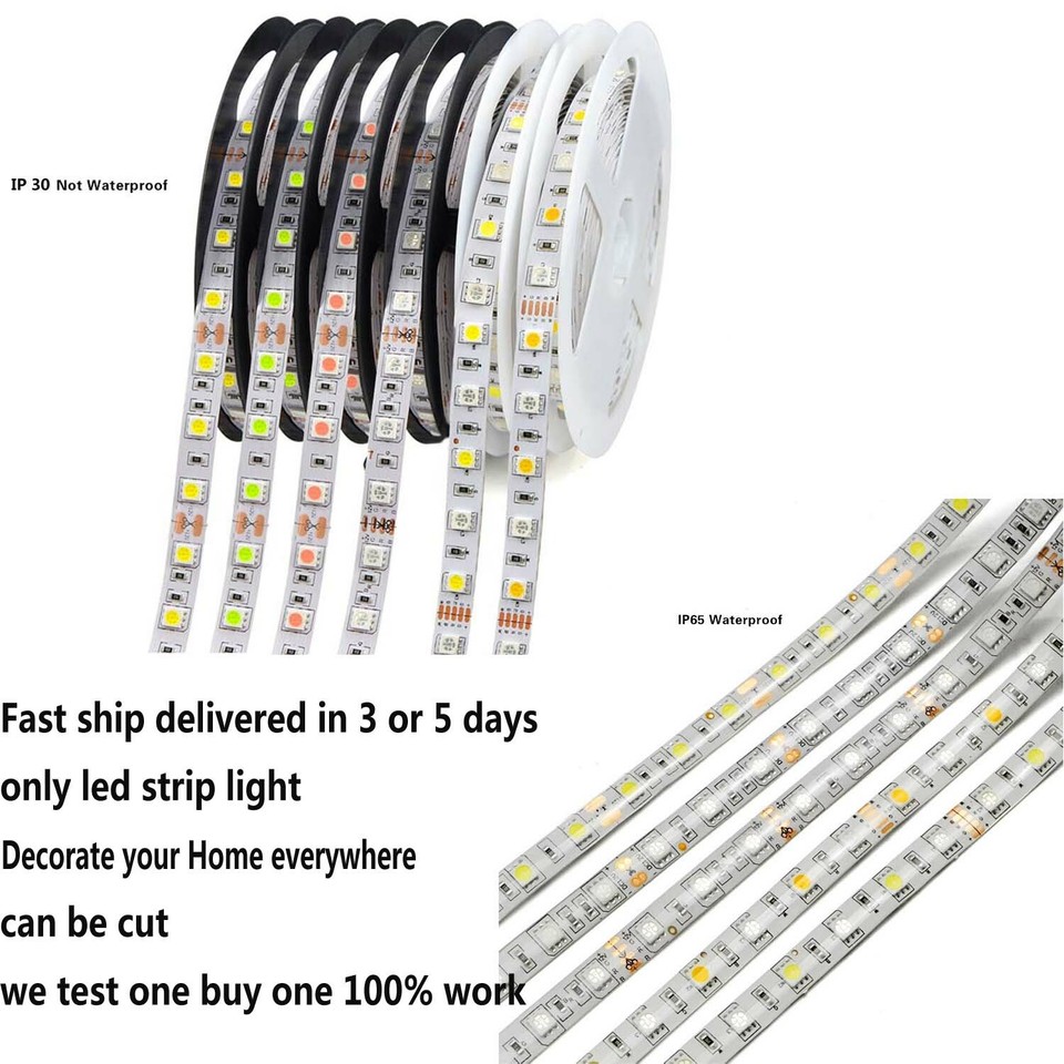 Wholesale LED Strip Lights 3528 5050 5M/10M/15M/20M RGB SMD 12V Roll ...