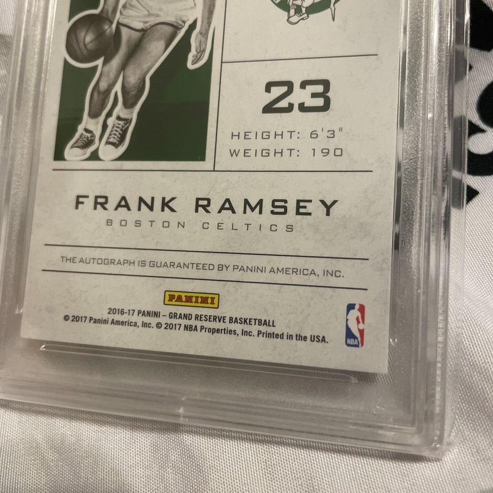 FRANK RAMSEY AUTO ON CARD PANINI GRAND RESERVE SIGNED BOSTON CELTICS ...