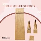 Reed Diffuser box packaging, tapered with no window, 100ml Kraft Brown ...
