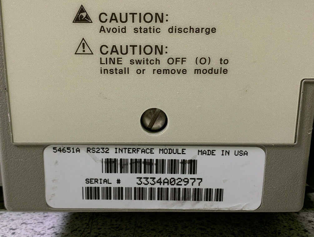 HP 54610B - 20 MSa/s 500 MHz 2 Channel Oscilloscope /w 54650A module ...