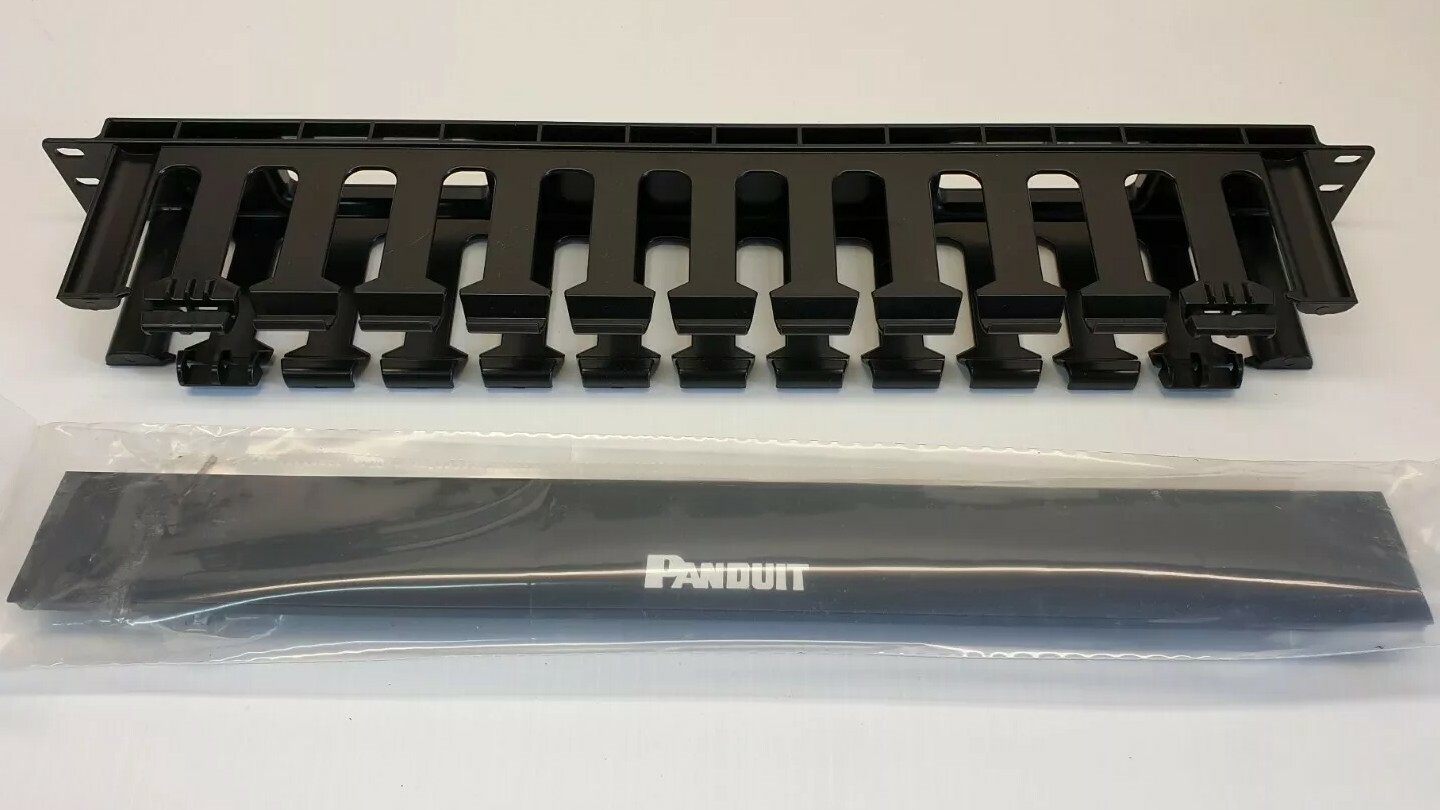 Panduit WMPFSE Patchlink Horizontal Cable Manager 19" Front 1RU Plastic ...