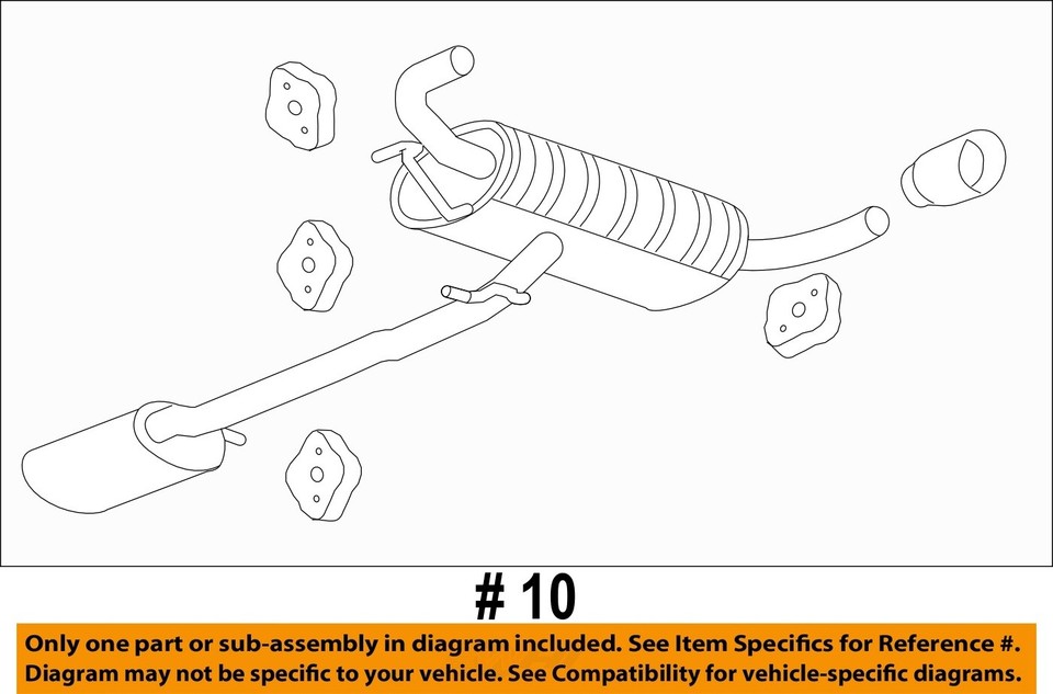 GM OEM 13-17 Equinox Exhaust System Exhaust Components-Muffler Pipe ...