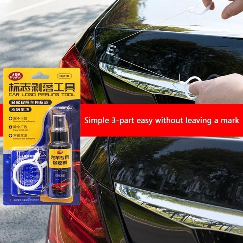 Car Scraper Lettering Adhesive Badge Emblem Decal Removal Remover UK ...