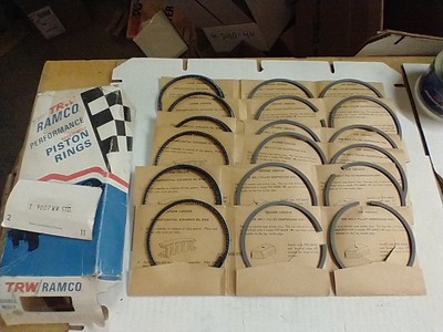 230 250 292 CHEVY PISTON RINGS DOUBLE MOLY STANDARD BORE 3.875 BORE ...