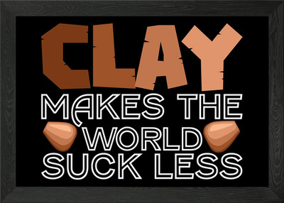 Clay Sculptor Sculpting Framed Wall Art Poster Canvas Print Picture ...