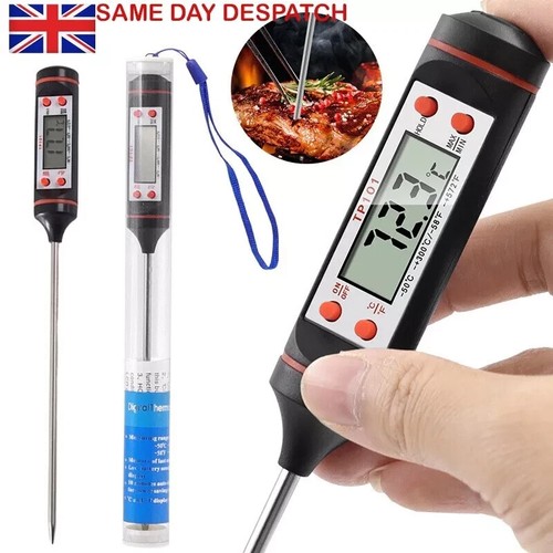 Food Thermometer Digital Meat Probe Cooking Turkey BBQ Kitchen ...