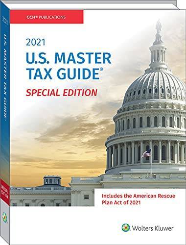 U.S. Master Tax Guide (2021) Special Edition - Unknown Binding - GOOD ...