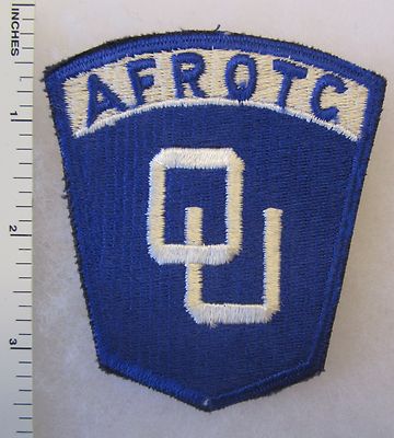 ORIGINAL Vintage Cut Edge US AIR FORCE ROTC PATCH UNIVERSITY of ...