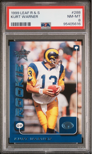 Kurt Warner 1999 Leaf Rookies & Stars RC #288 - PSA 8 NM-MT - ST. LOUIS ...