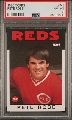 1986 Topps — Pete Rose — Manager Card — PSA 8 — NEW (MAY 2024) | eBay