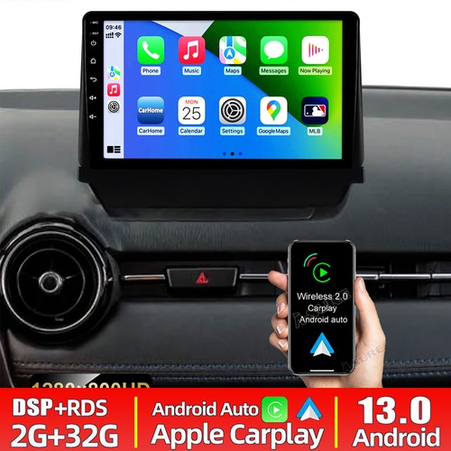 2+32GB For Mazda 2 Demio 2014-2023 Android 13 Car Stereo Radio Wireless ...