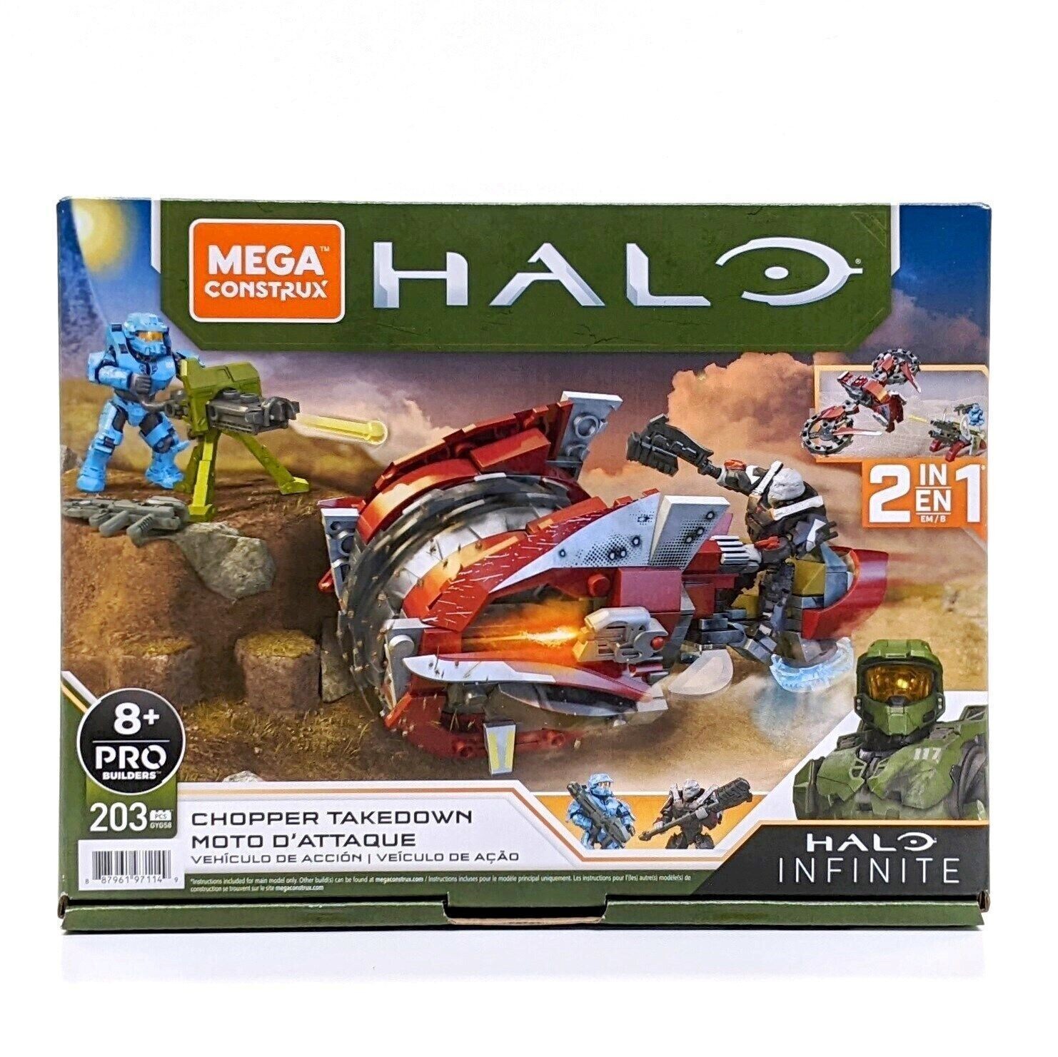 CHOPPER TAKEDOWN mega bloks NEW halo infinite megabloks construx ...