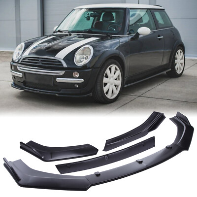 For MINI COOPER R50 R53 R55 R56 F55 F56 Matte Front Bumper Lip Spoiler ...