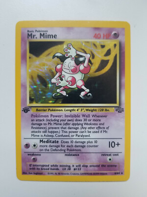 Mr Mime - Jungle 6/64 - 1st Edition - Holo Rare Pokemon NM | eBay