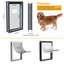 Large Aluminum Pet Dog Locking Screen Door Magnetic Flap Gate Screen ...
