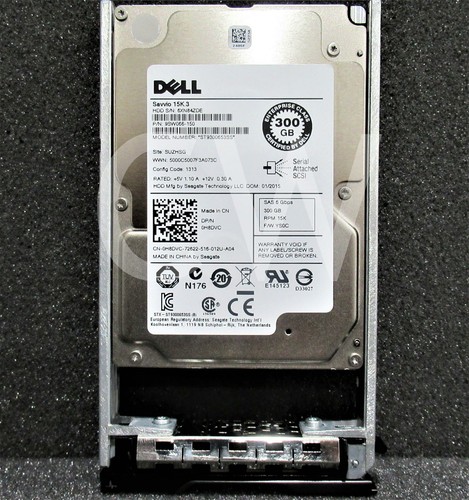 0H8DVC Dell ST9300653SS 300GB 15K RPM 6Gb/s 64MB SAS 2.5" HDD Hard ...