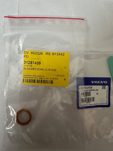 1Xset 31251456, 31251439 Genuine Volvo Turbo Oil Drain Tube Pipe Seal ...