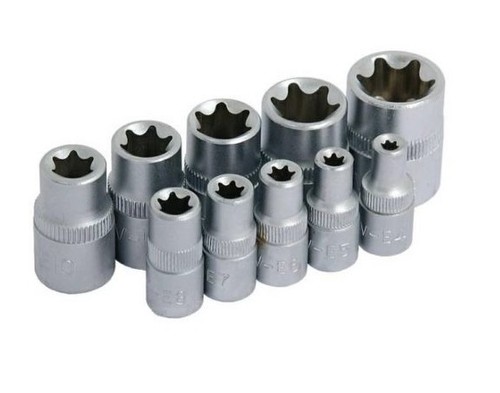 FEMALE TORX / STAR SOCKET SET E4 E5 E6 E7 E8 E10 E12 E14 E16 E18 E Torque Tools 5060028087327 ...