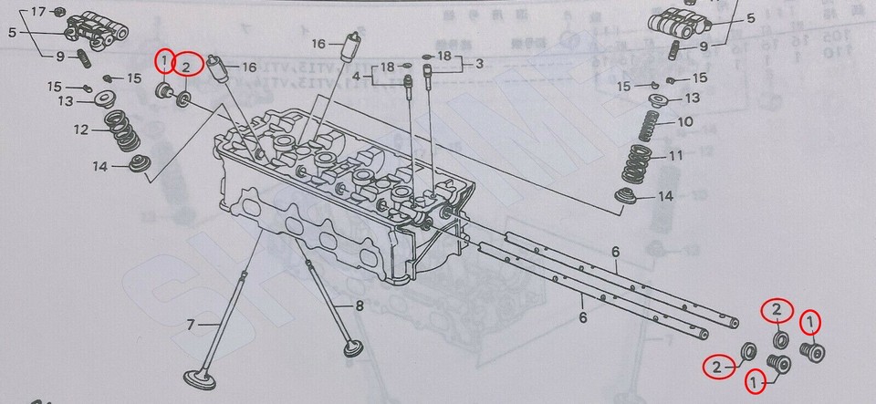 HONDA OEM CIVIC EF9 SiR B16A VTEC Coolant Port Expansion Plug Washer ...