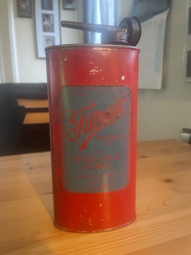 Vintage Filtrate Telescopic Forks Oil Can | eBay UK