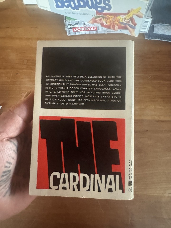The Cardinal Henry Morton Robinson 1963 Cardinal 7th Printing Saul Bass ...