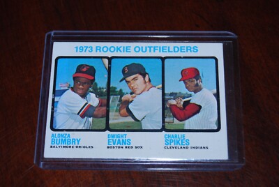 DWIGHT EVANS 1973 TOPPS #614 ROOKIE CARD VINTAGE SHARP BEAUTIFUL RED ...