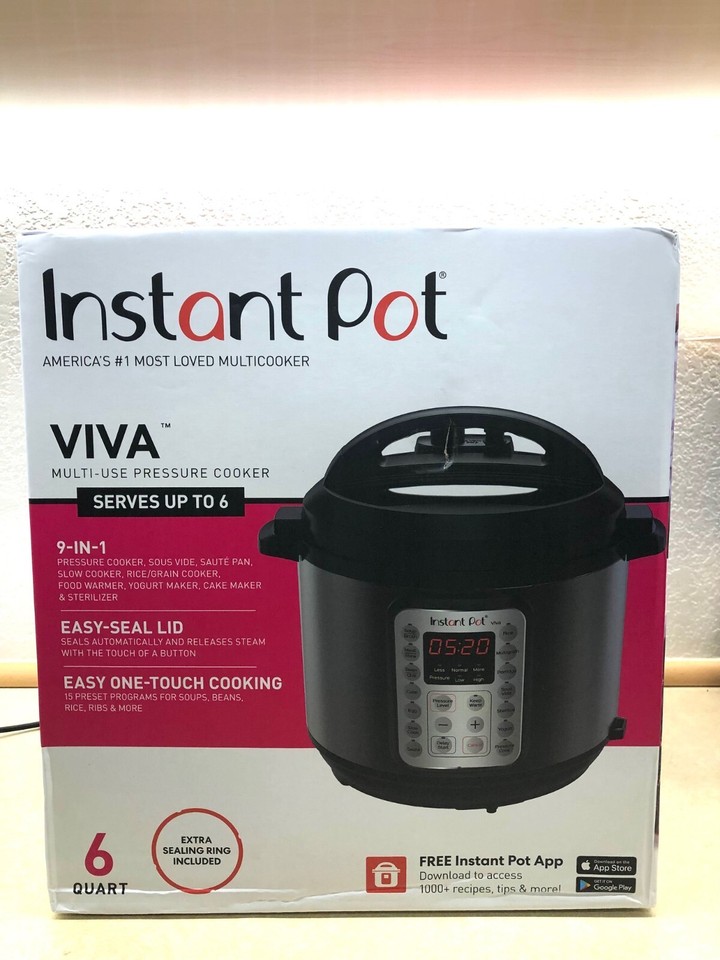 Instant Pot 9-in-1 Electric Pressure Cooker Easy One-Touch Cooking, 6 ...