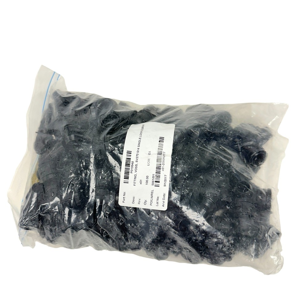 100 pcs Voss SV270 Single Lock Elbow Fitting Quick Connector P019948 ...