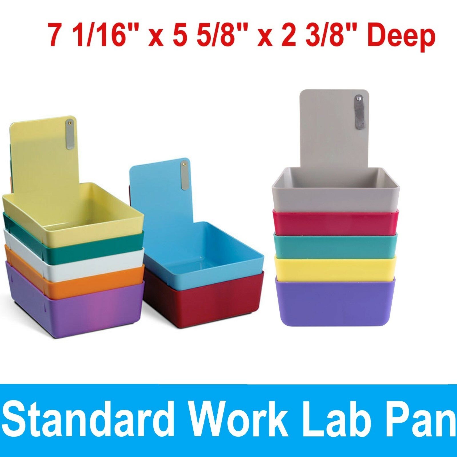 Dental Lab Pans with metal clip Size Medium 7 1/16" x 5⅝" x 2⅜"Deep ...