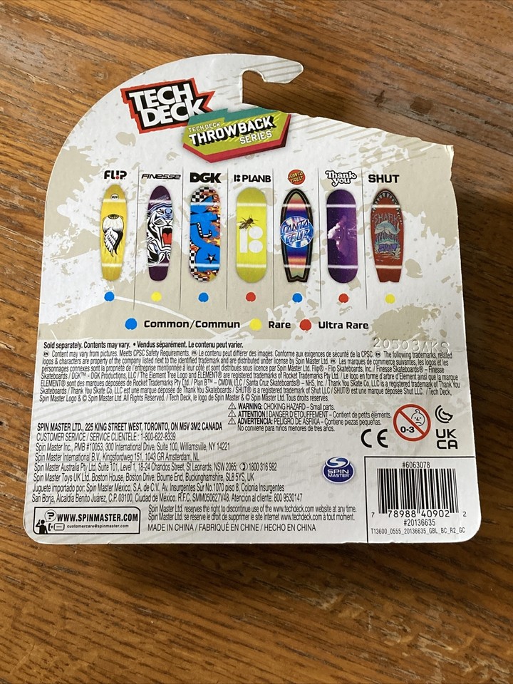 TECH DECK FLIP Throwback Series Walmart Fingerboard Skateboard Brand ...